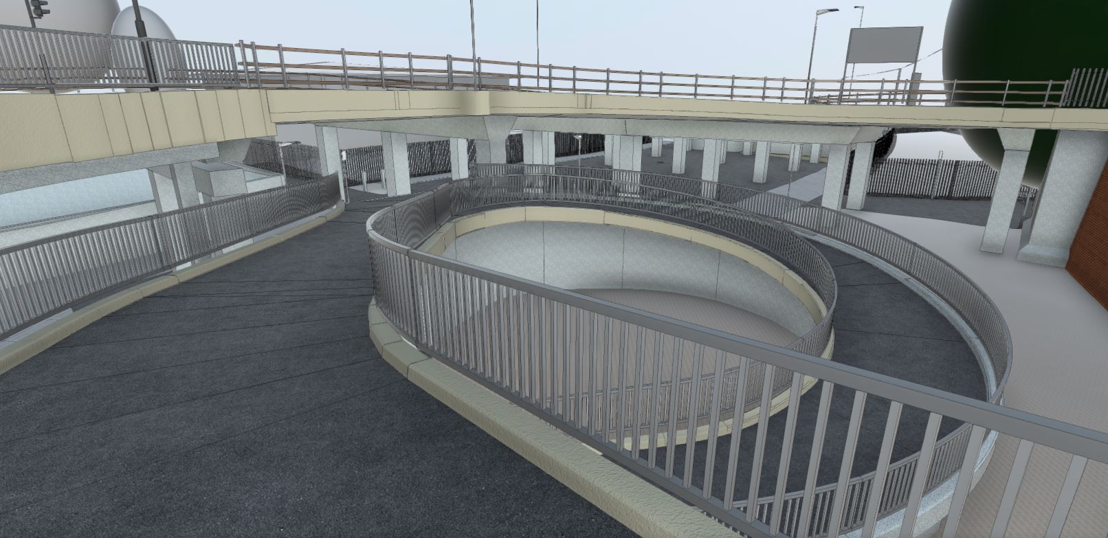 3D Revit Model of Pedestrian Underpass | Terrain Surveys