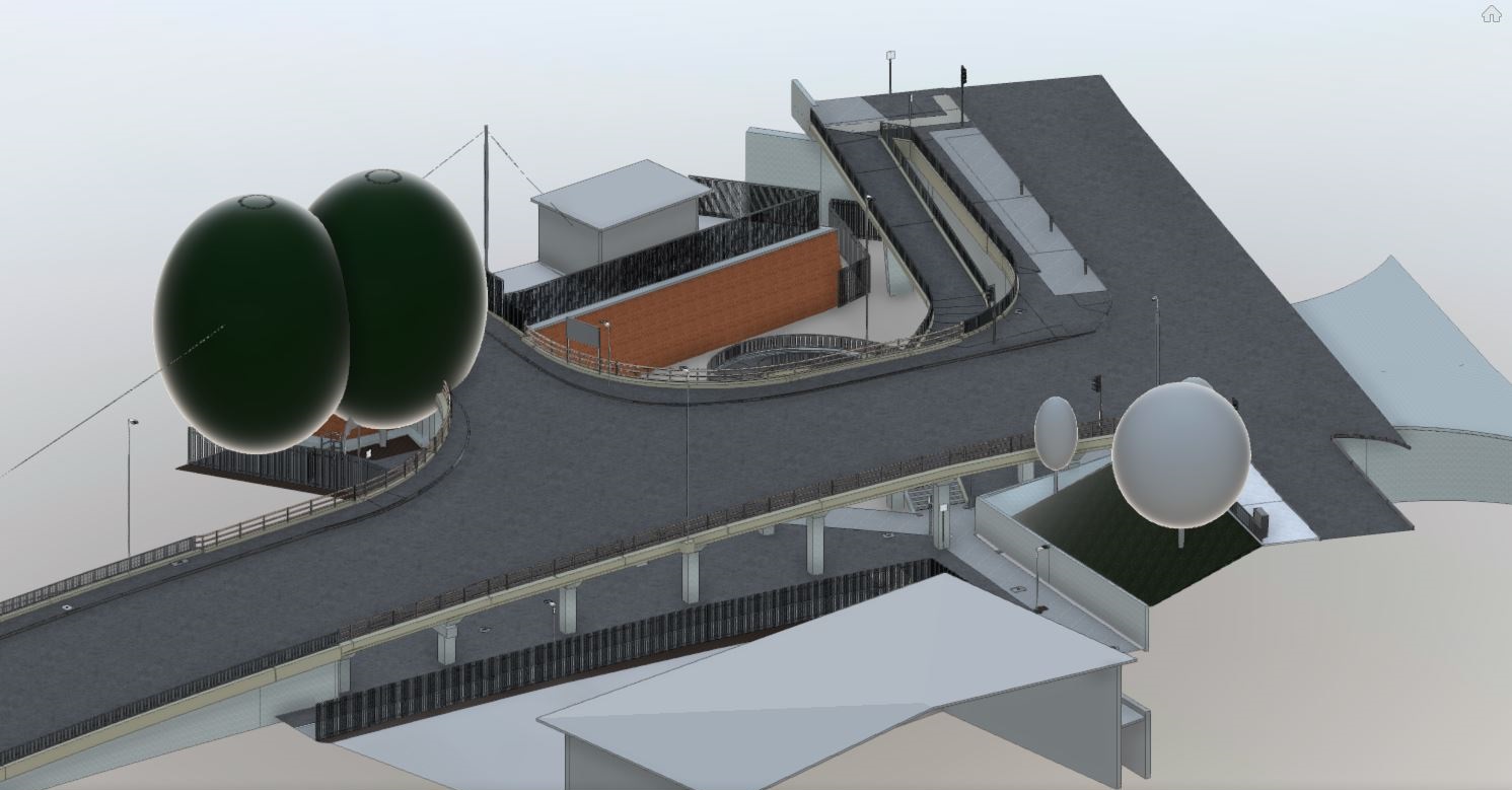 3D Revit Model of Pedestrian Underpass | Terrain Surveys